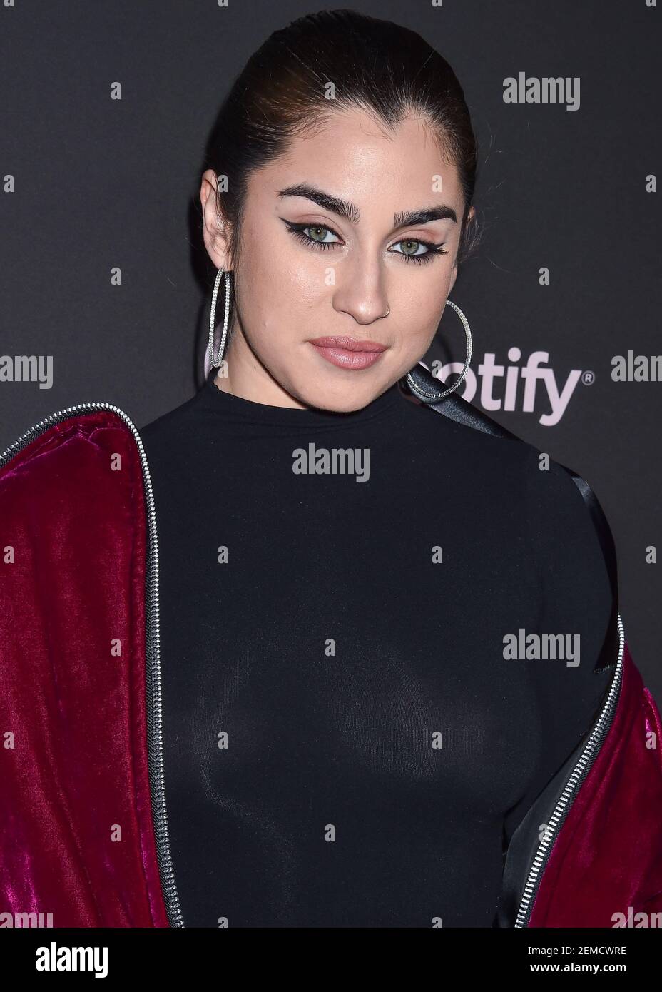 LOS ANGELES, CA, USA - FEBRUARY 07: Singer Lauren Jauregui arrives at ...