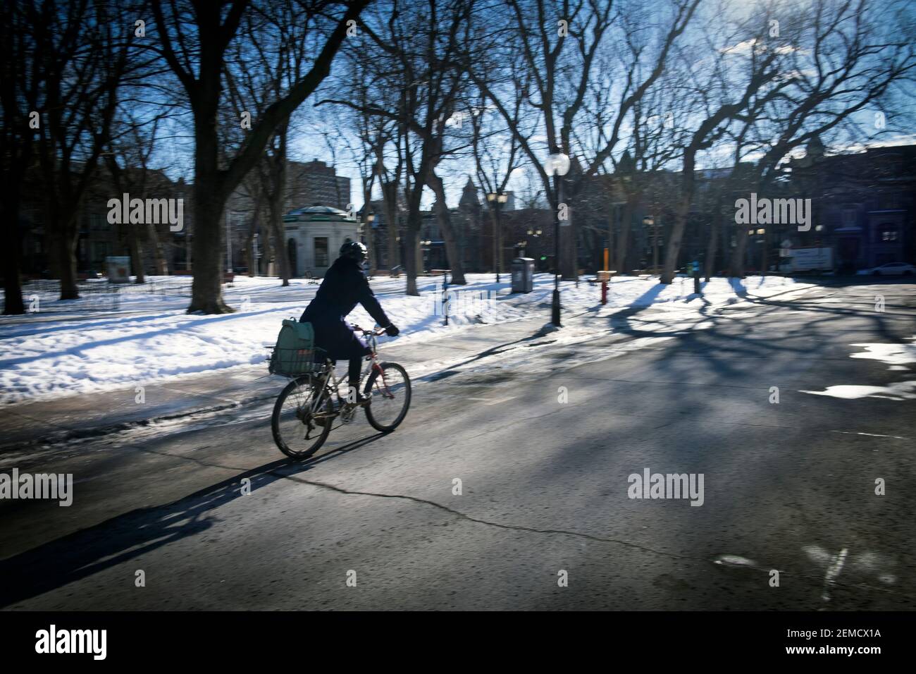 Man riding cycle in canada hi-res stock photography and images - Alamy