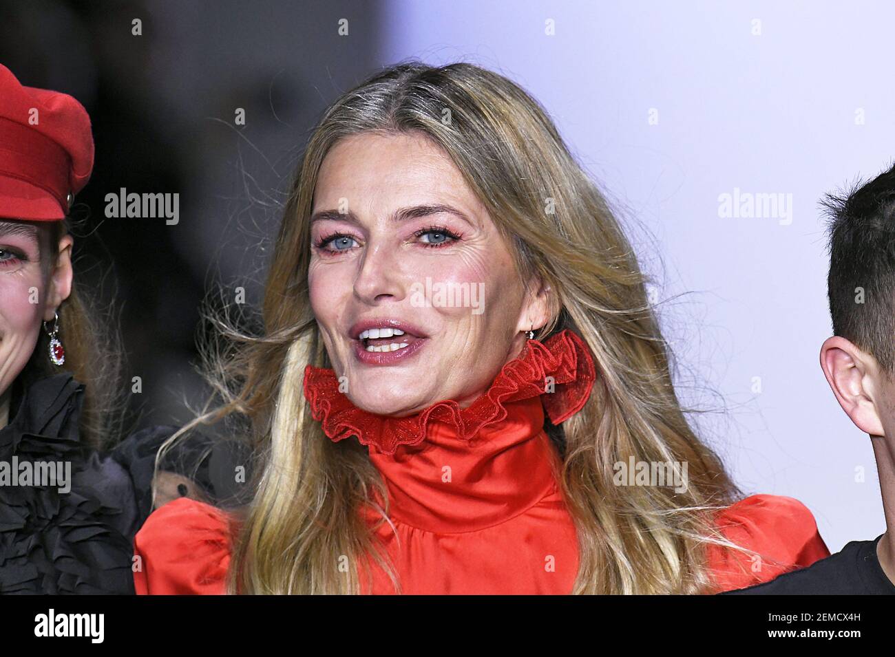 Paulina Porizkova walks on the runway during the Jiri Kalfar Ready To ...