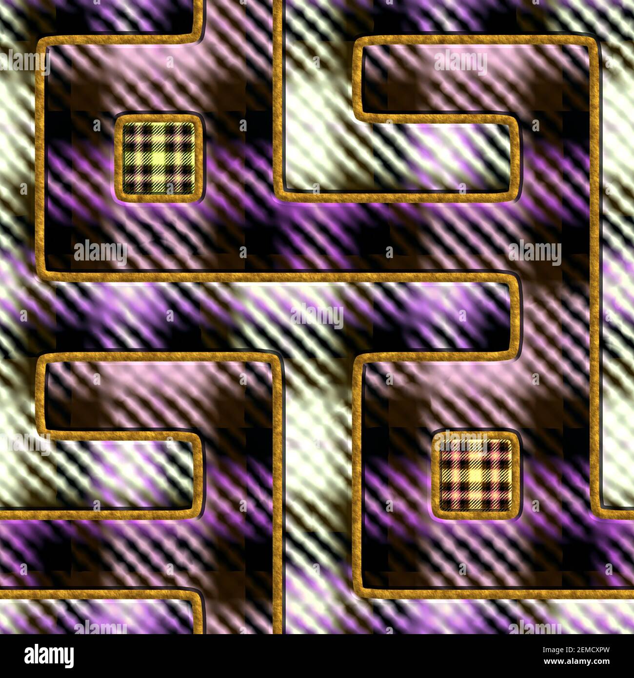 Render of seamless background tile with cloth motive pattern and ...