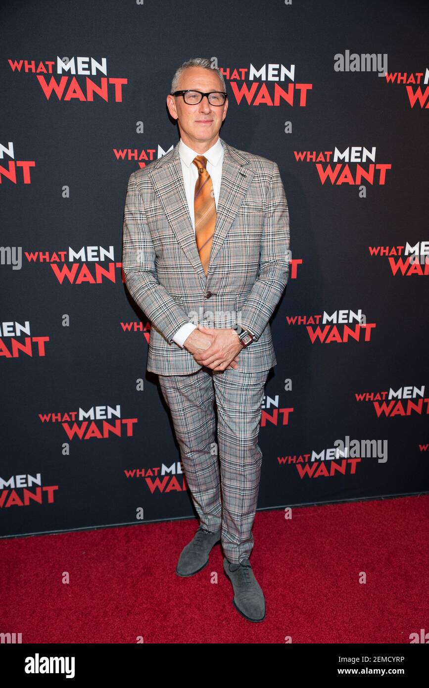 Adam Shankman walking the red carpet at the What Men Want Premiere held ...