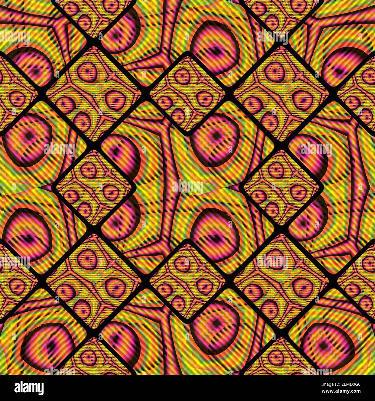 Render of seamless background tile with cloth motive pattern and ...