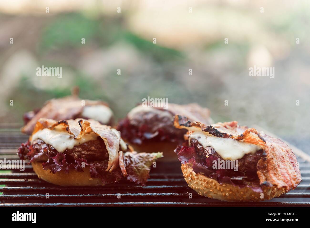 Delicious homemade burgers Stock Photo - Alamy