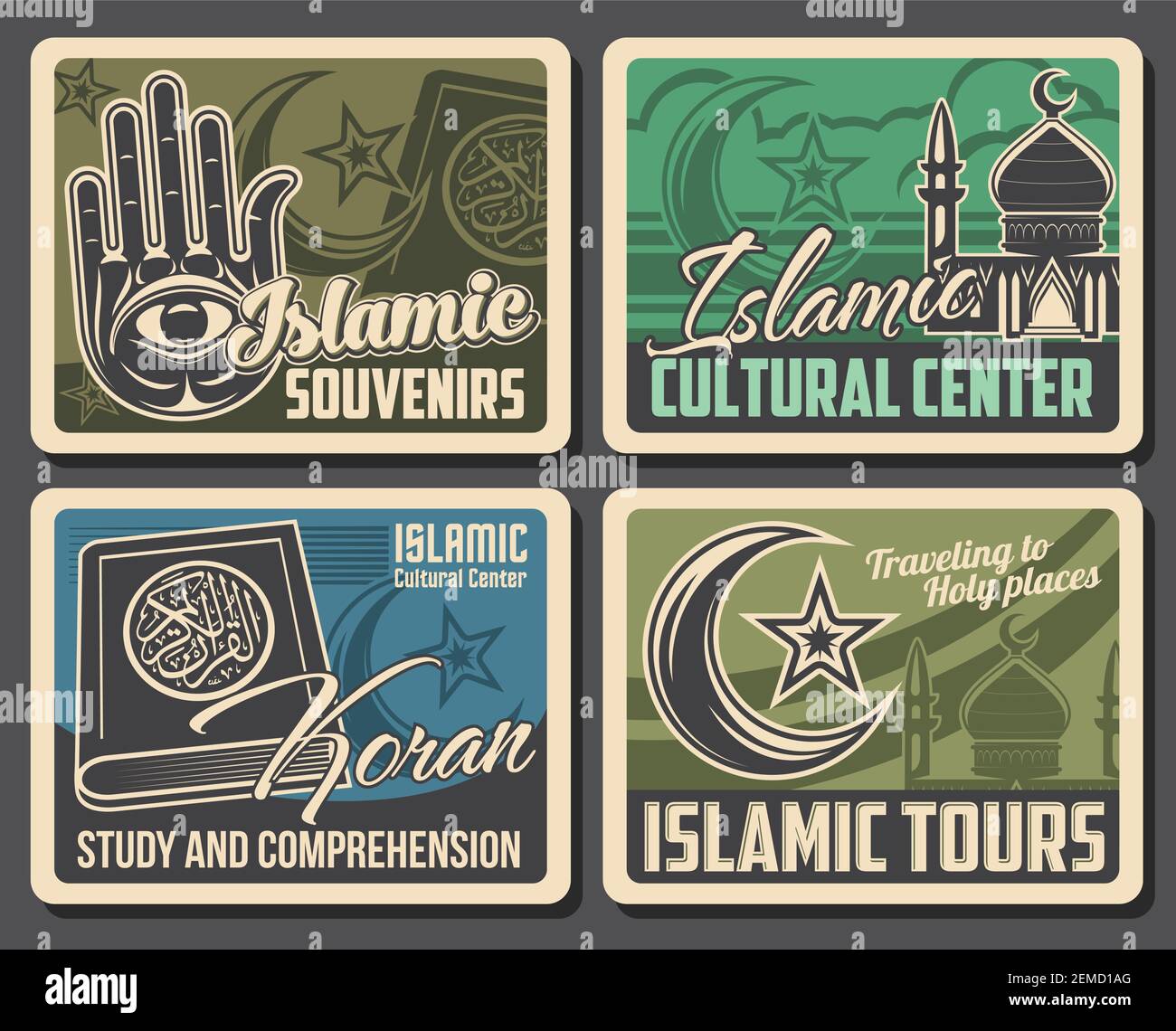 Islamic calligraphy posters Stock Vector Images - Alamy