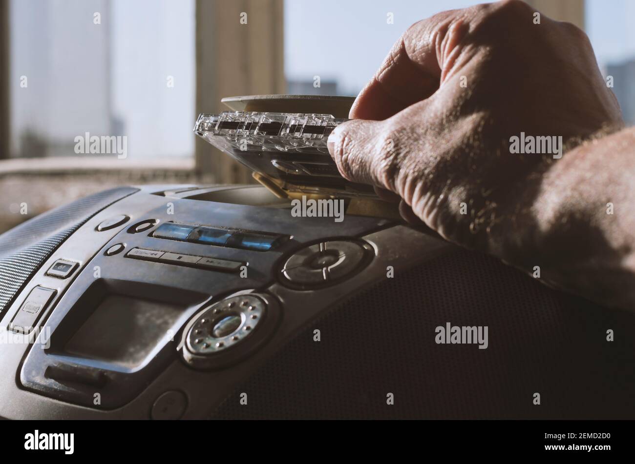 Insert music cassette detail hi-res stock photography and images - Alamy