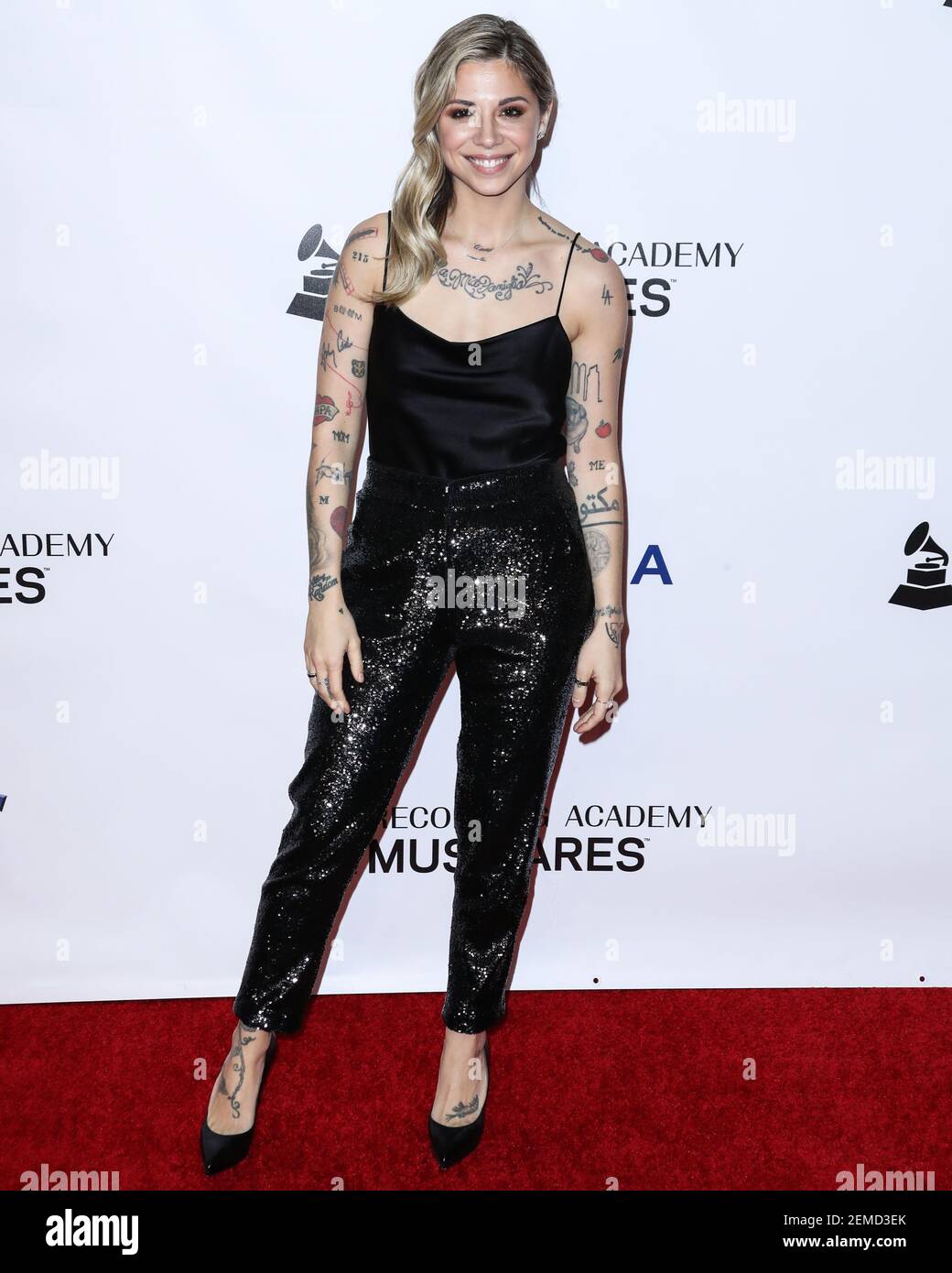 LOS ANGELES, CA, USA - FEBRUARY 08: Singer Christina Perri arrives at ...