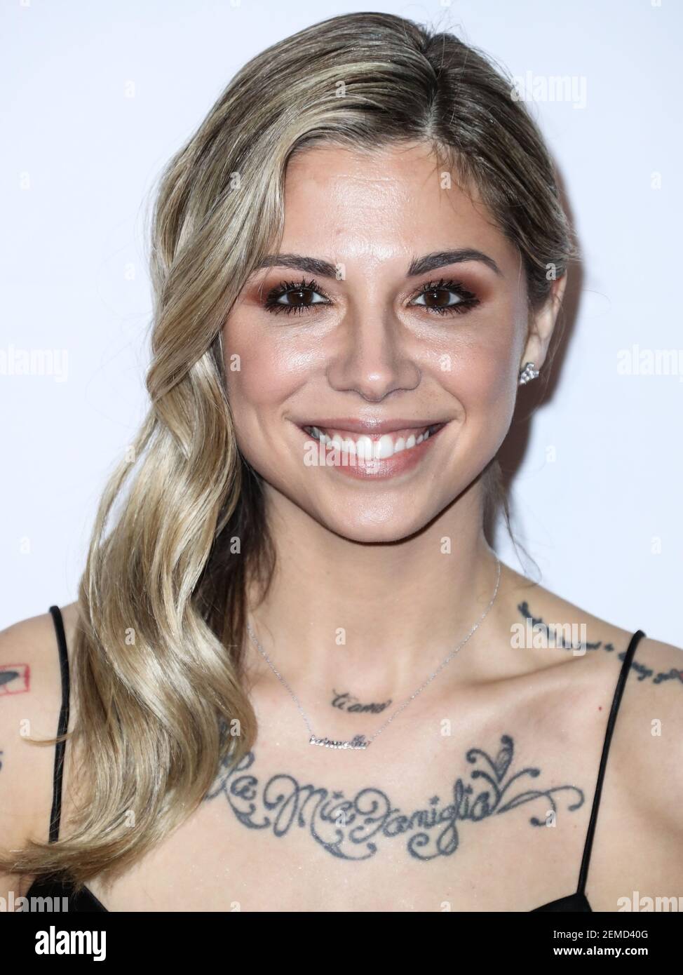 LOS ANGELES, CA, USA - FEBRUARY 08: Singer Christina Perri arrives at ...