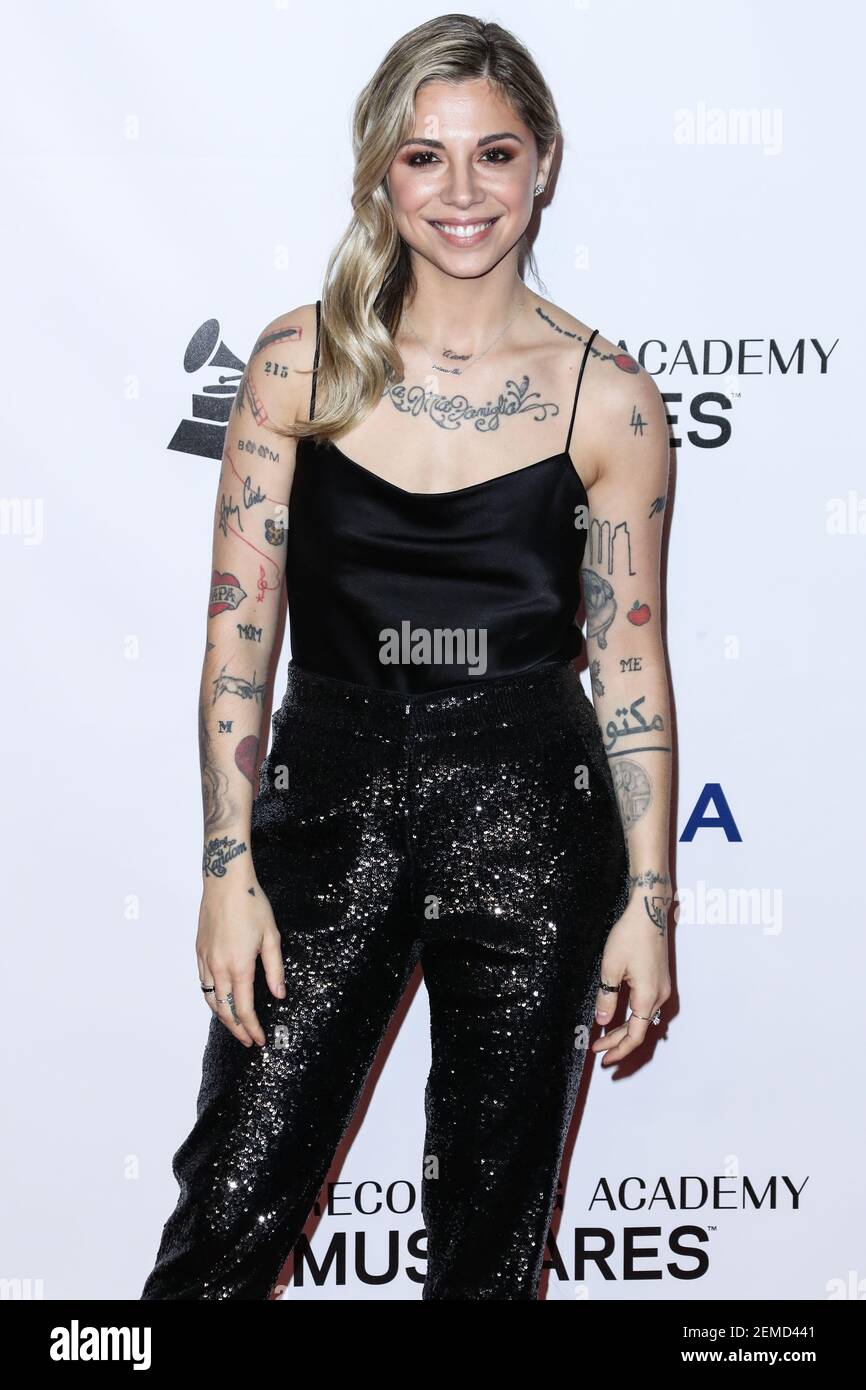 LOS ANGELES, CA, USA - FEBRUARY 08: Singer Christina Perri arrives at ...