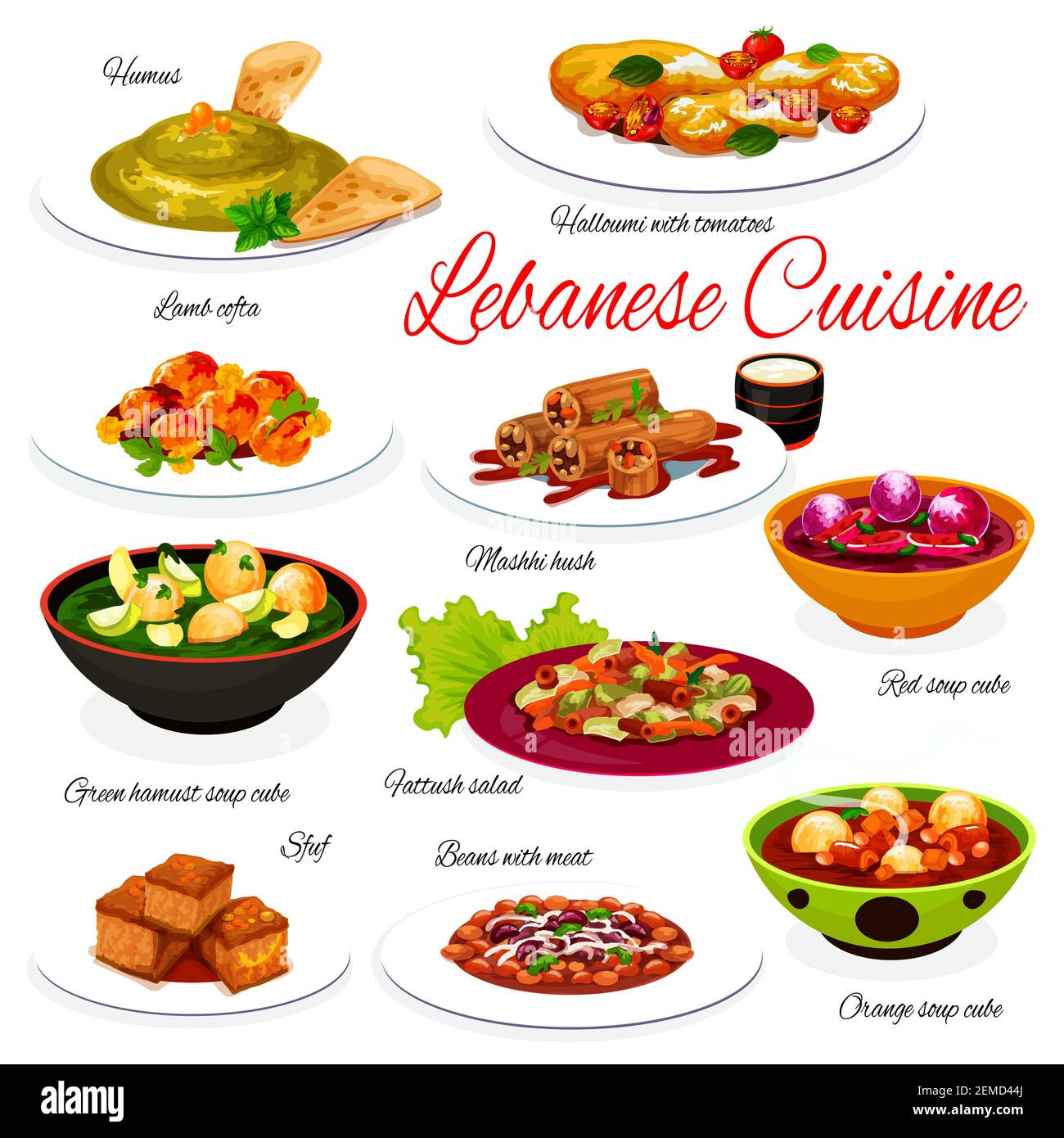 Veggies hummus Stock Vector Images - Alamy