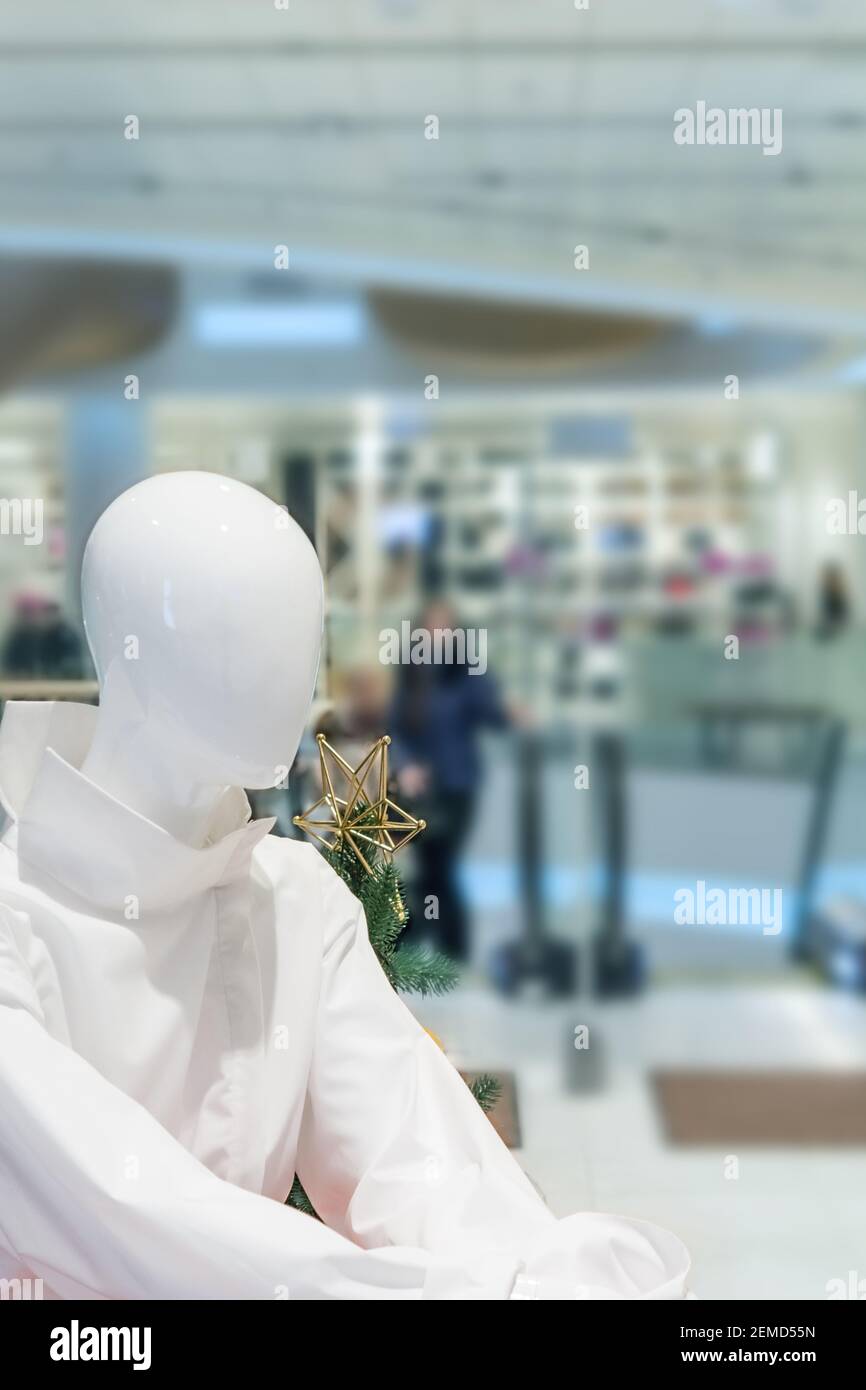 white Dummy profile, blurred abstract Store Stock Photo - Alamy