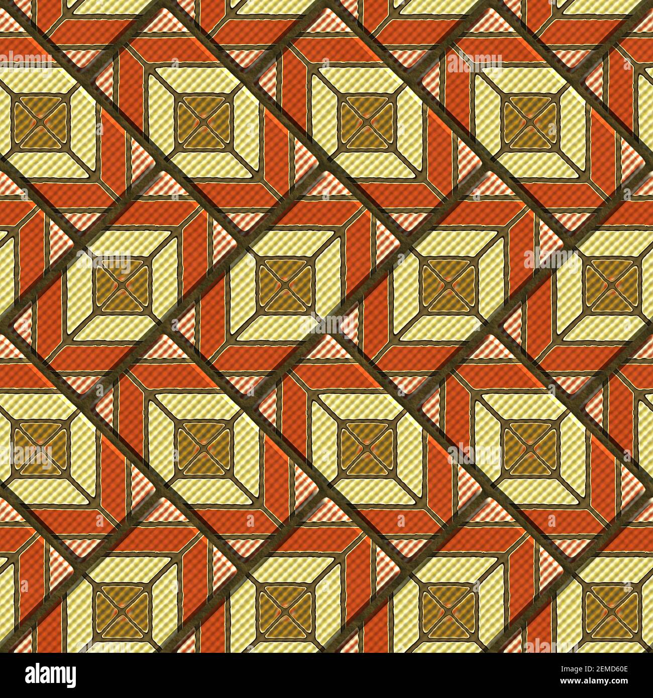 Render of seamless background tile with cloth motive pattern and ...