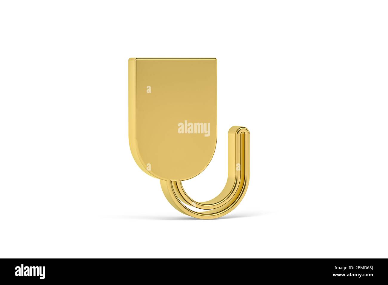 Golden 3d drip icon isolated on white background - 3D render Stock ...