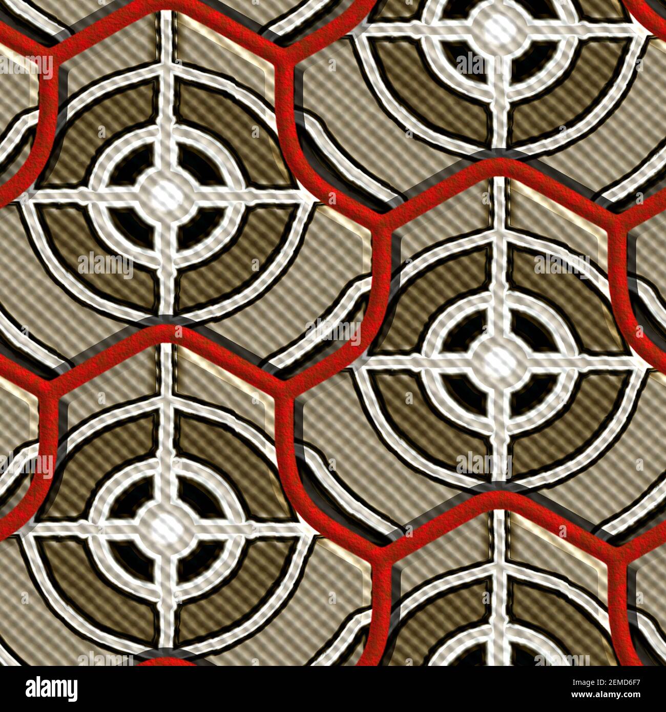 Render of seamless background tile with cloth motive pattern and ...