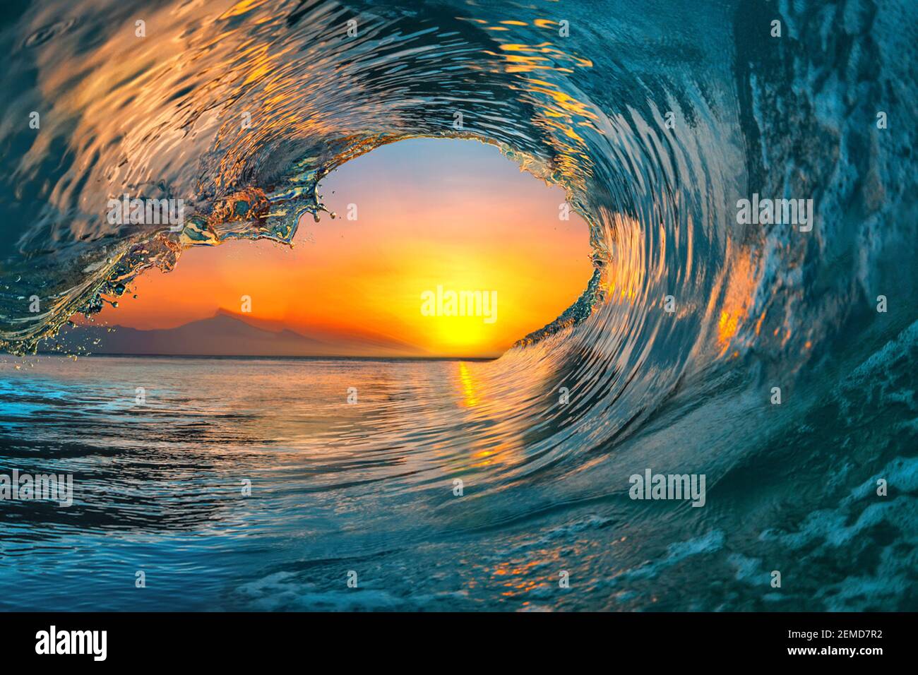 wave in the beach Stock Photo - Alamy