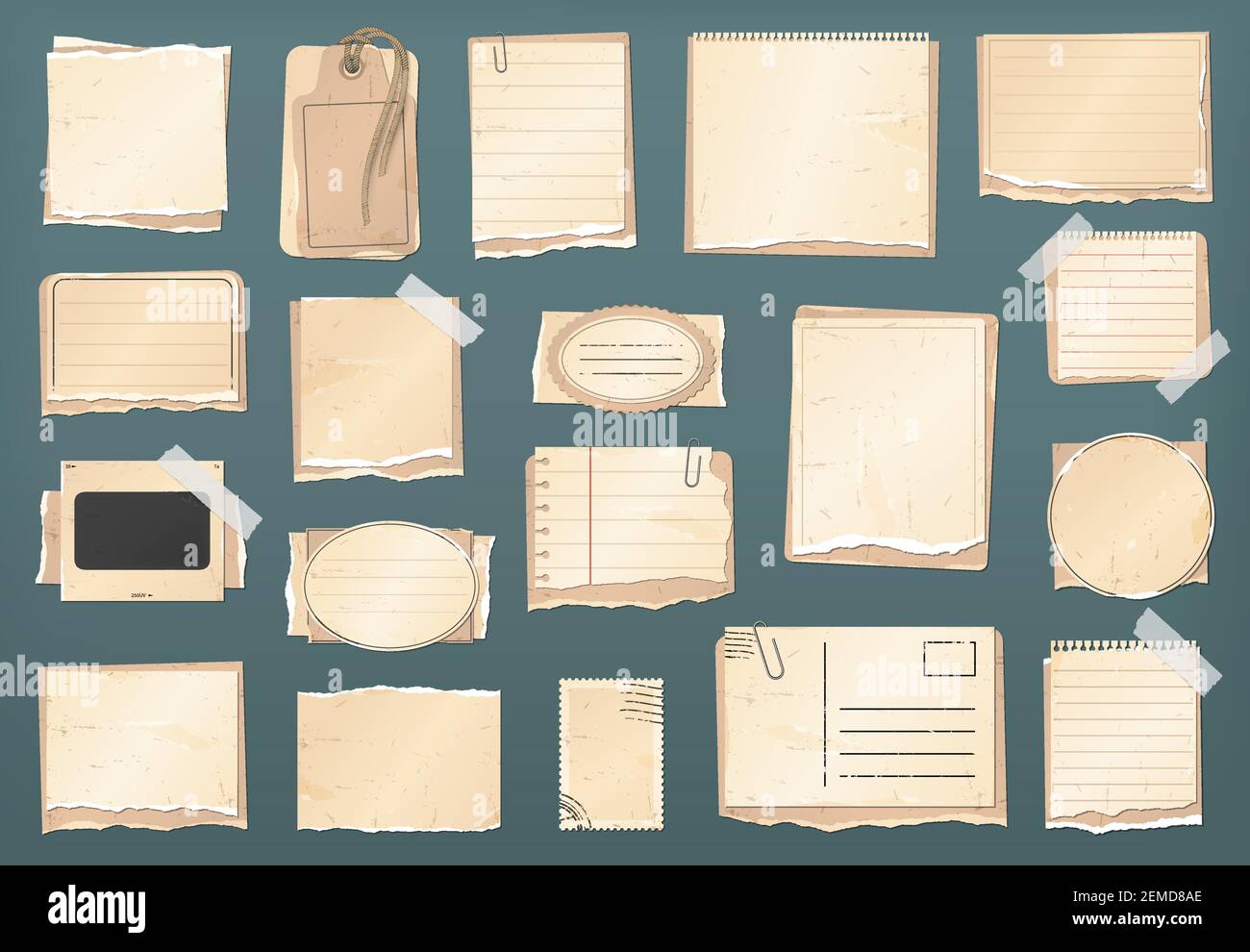 Old Torn Paper Vector