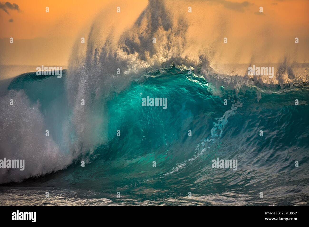 wave in the beach Stock Photo - Alamy