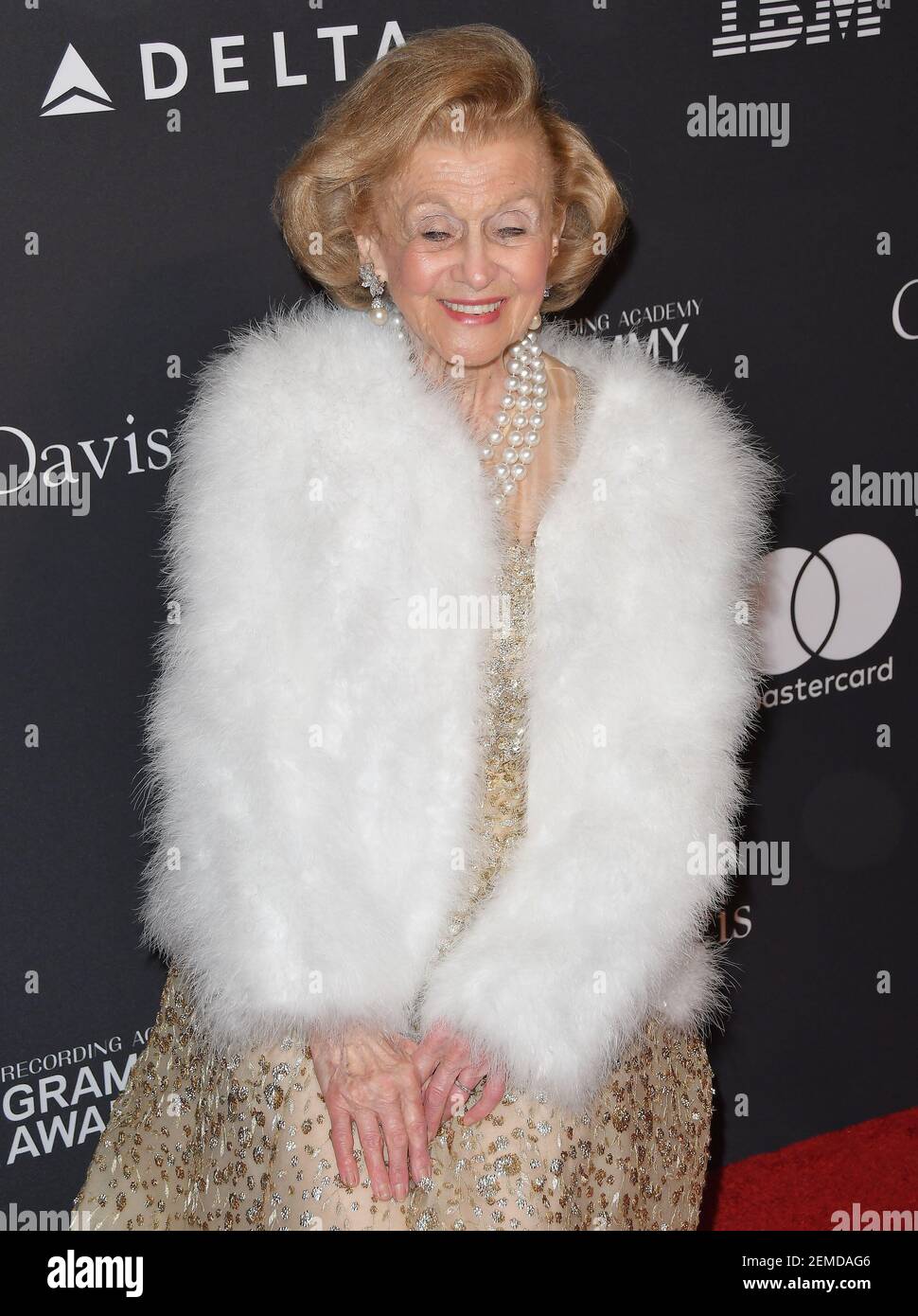 Barbara Davis arrives at the The Recording Academy And Clive Davis ...