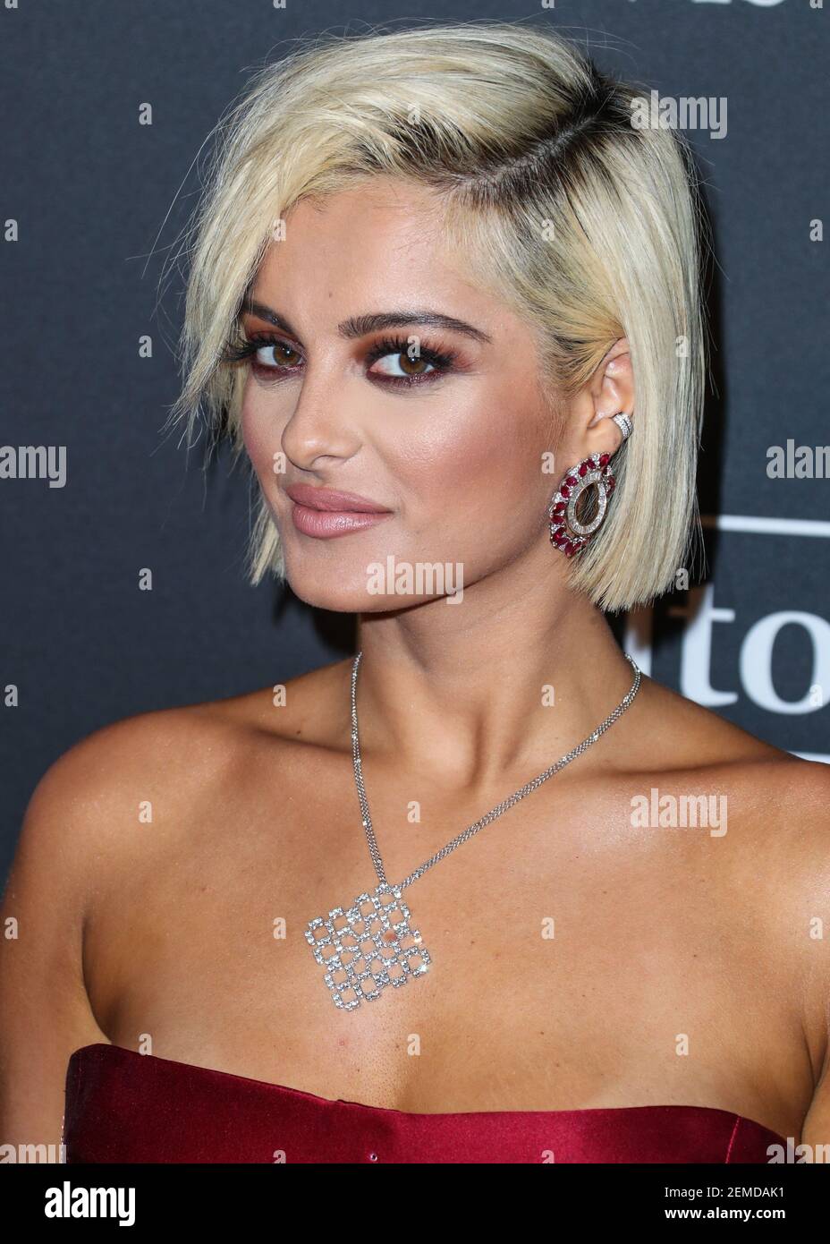 BEVERLY HILLS, LOS ANGELES, CA, USA - FEBRUARY 09: Singer Bebe Rexha ...