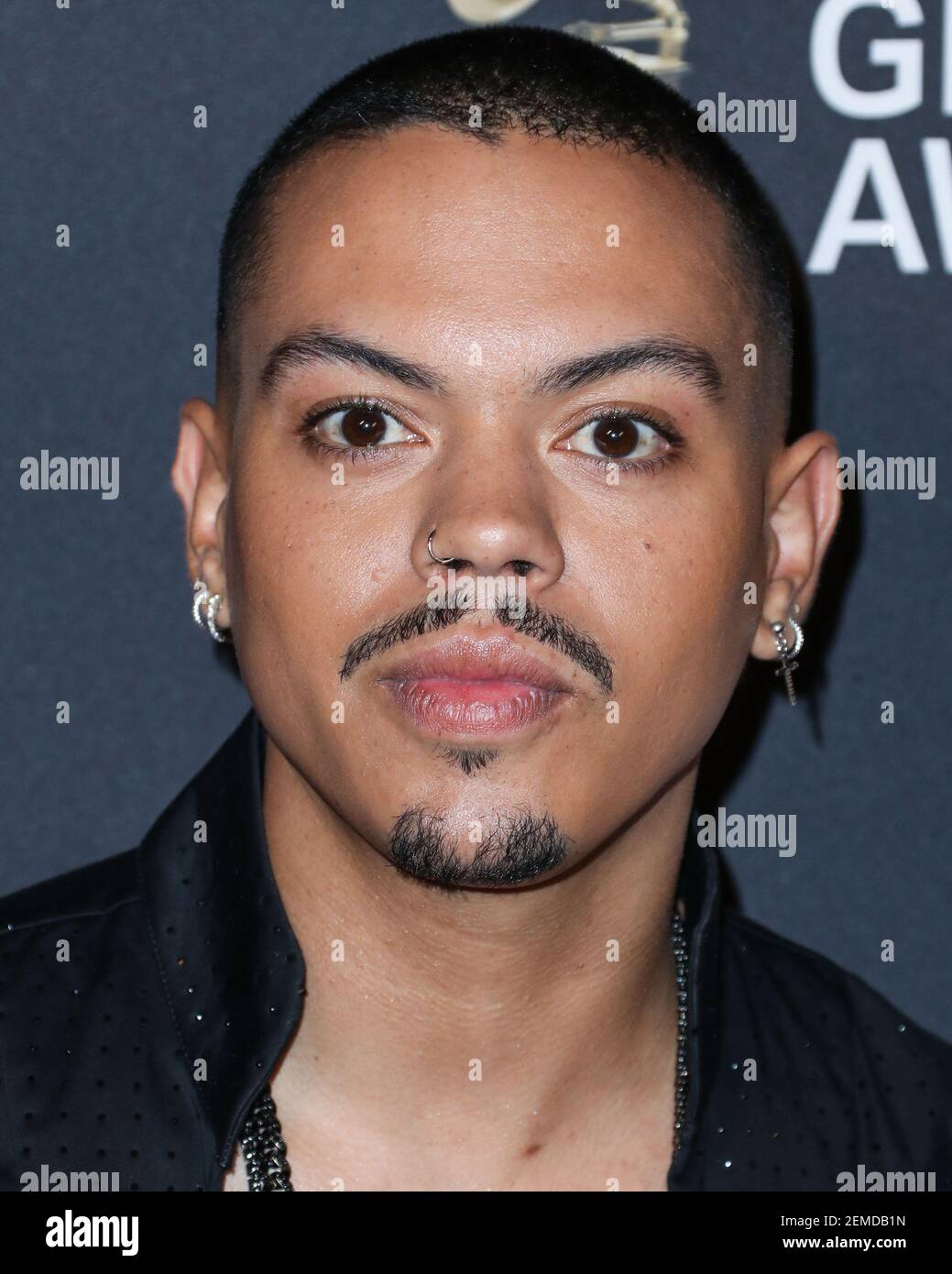 BEVERLY HILLS, LOS ANGELES, CA, USA - FEBRUARY 09: Actor Evan Ross ...