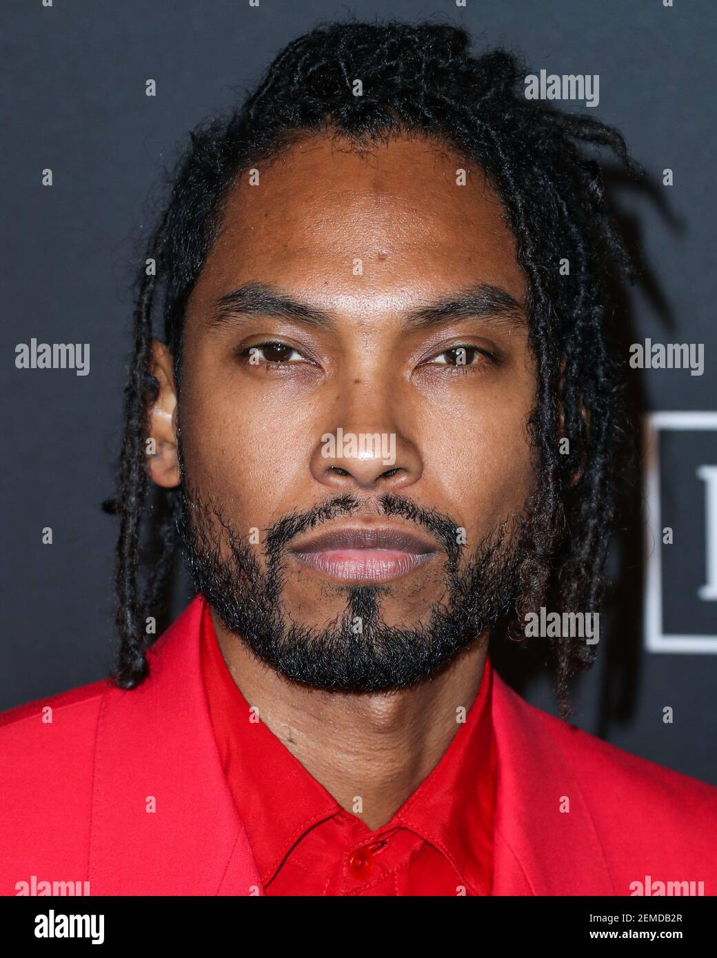 BEVERLY HILLS, LOS ANGELES, CA, USA - FEBRUARY 09: Singer Miguel ...