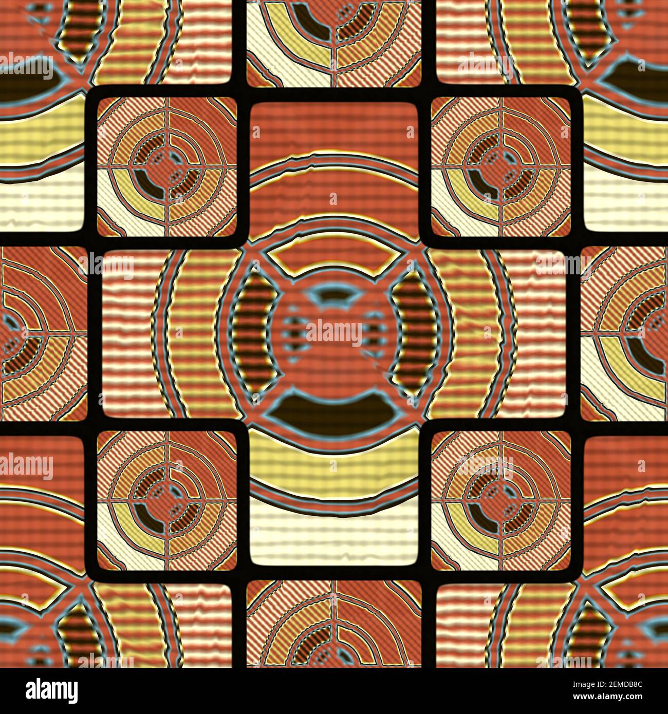 Render of seamless background tile with cloth motive pattern and ...