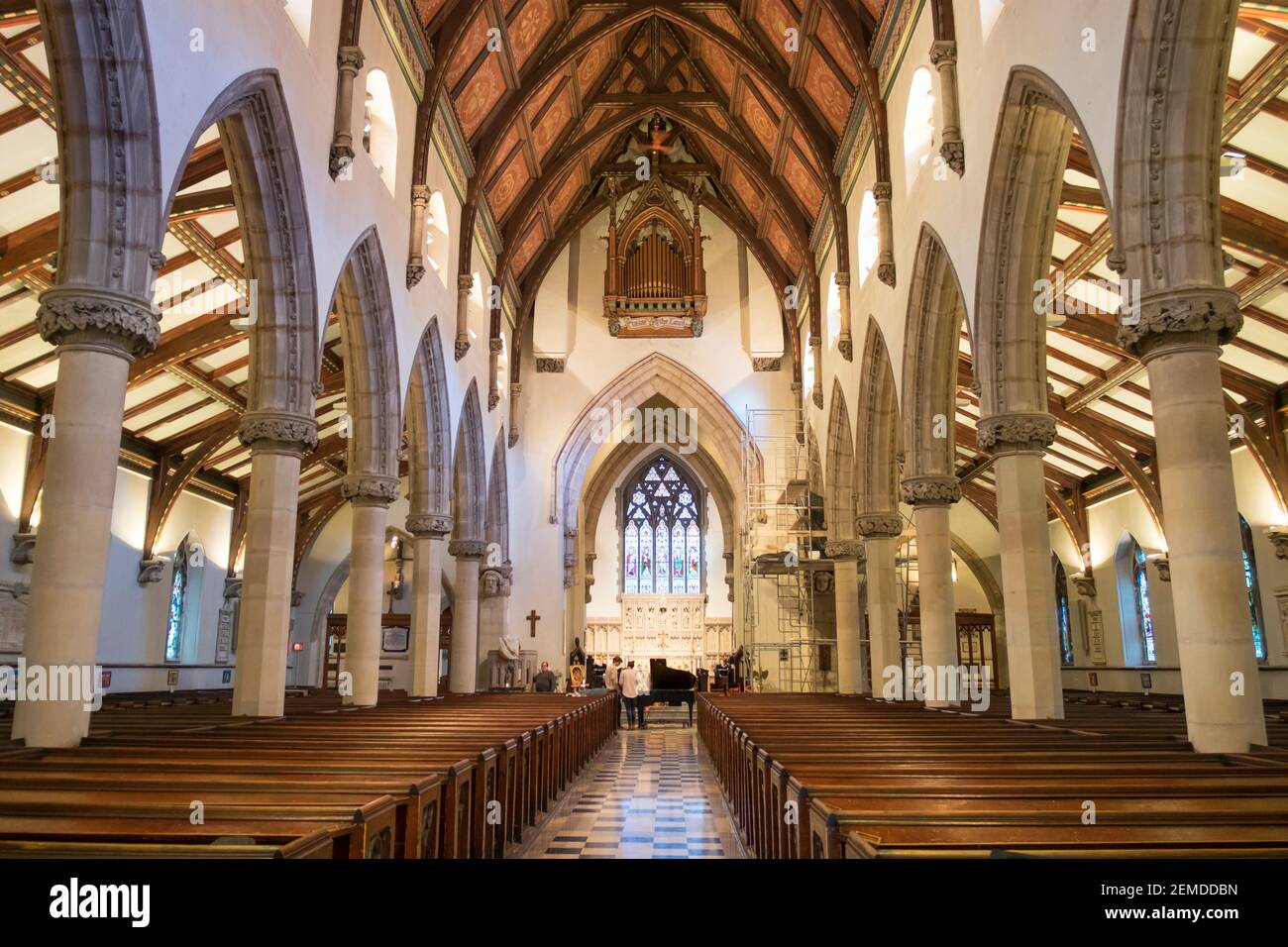 Christ Church Cathedral interior downtown Montreal Canada Stock Photo ...