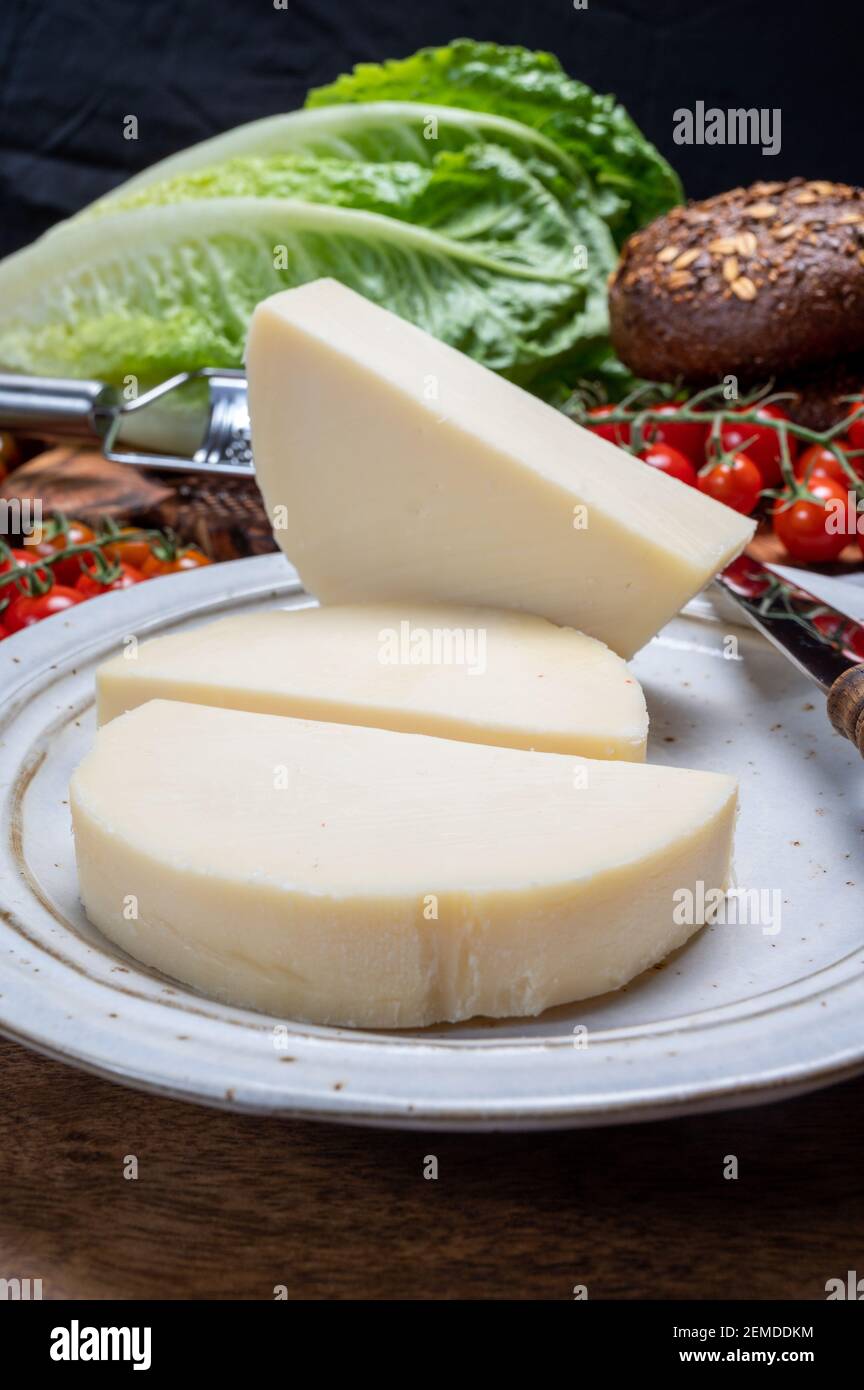 Cheese collection, Italian pasta filata aged cheese provolone from ...