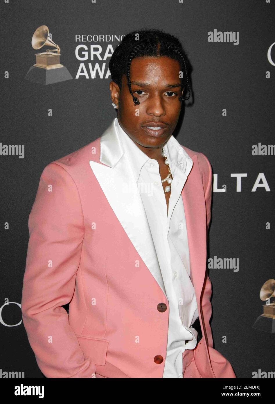 BEVERLY HILLS, CA- FEBRUARY 09: ASAP Rocky at the Clive Davis Pre ...