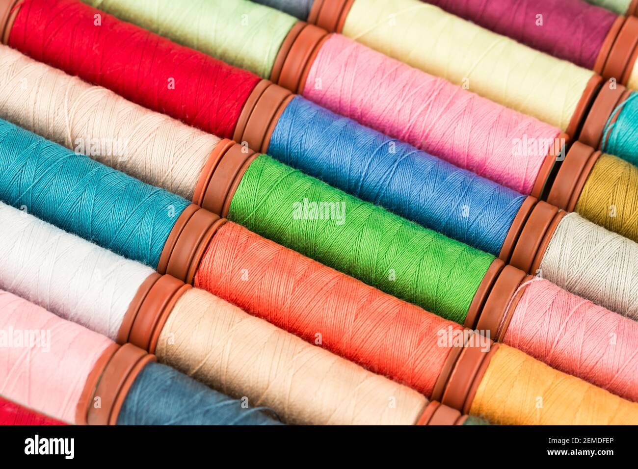 Pink cotton reel hi-res stock photography and images - Alamy