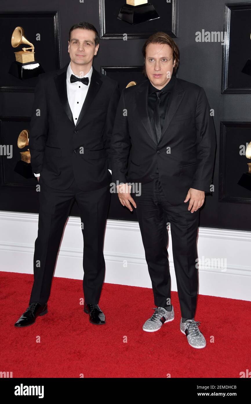 EDX arrives at the 61st Annual Grammy Awards red carpet at the Staples ...