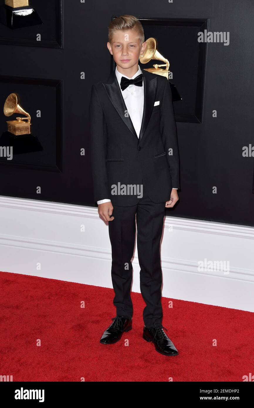 Stefan Benz arrives at the 61st Annual Grammy Awards red carpet at the ...