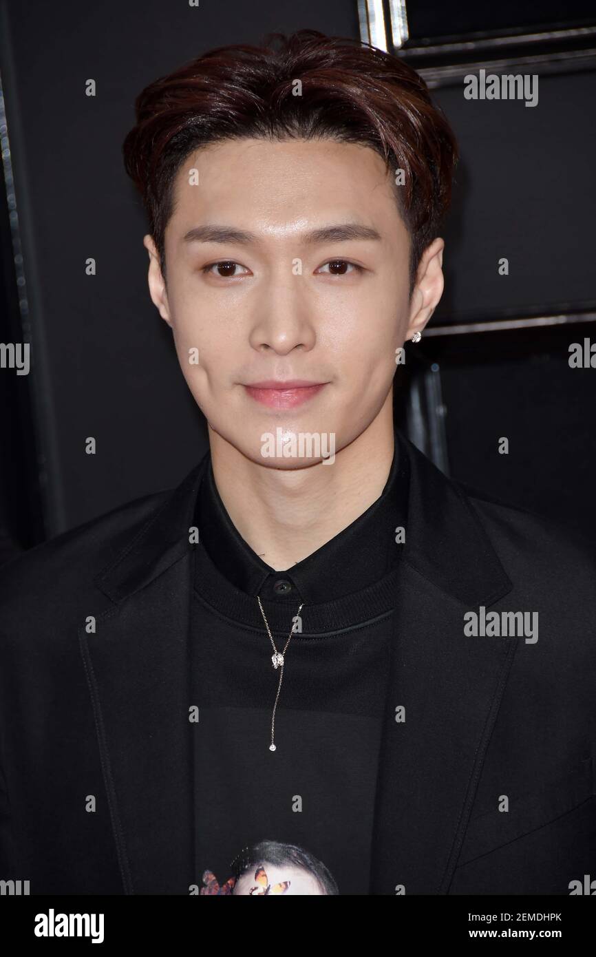 Lay Zhang arrives at the 61st Annual Grammy Awards red carpet at the ...