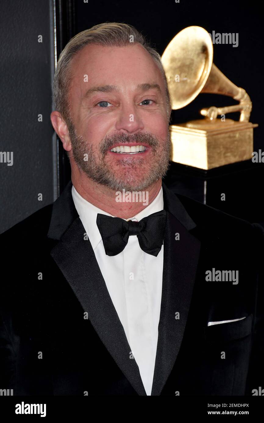 John Feldmann arrives at the 61st Annual Grammy Awards red carpet at ...