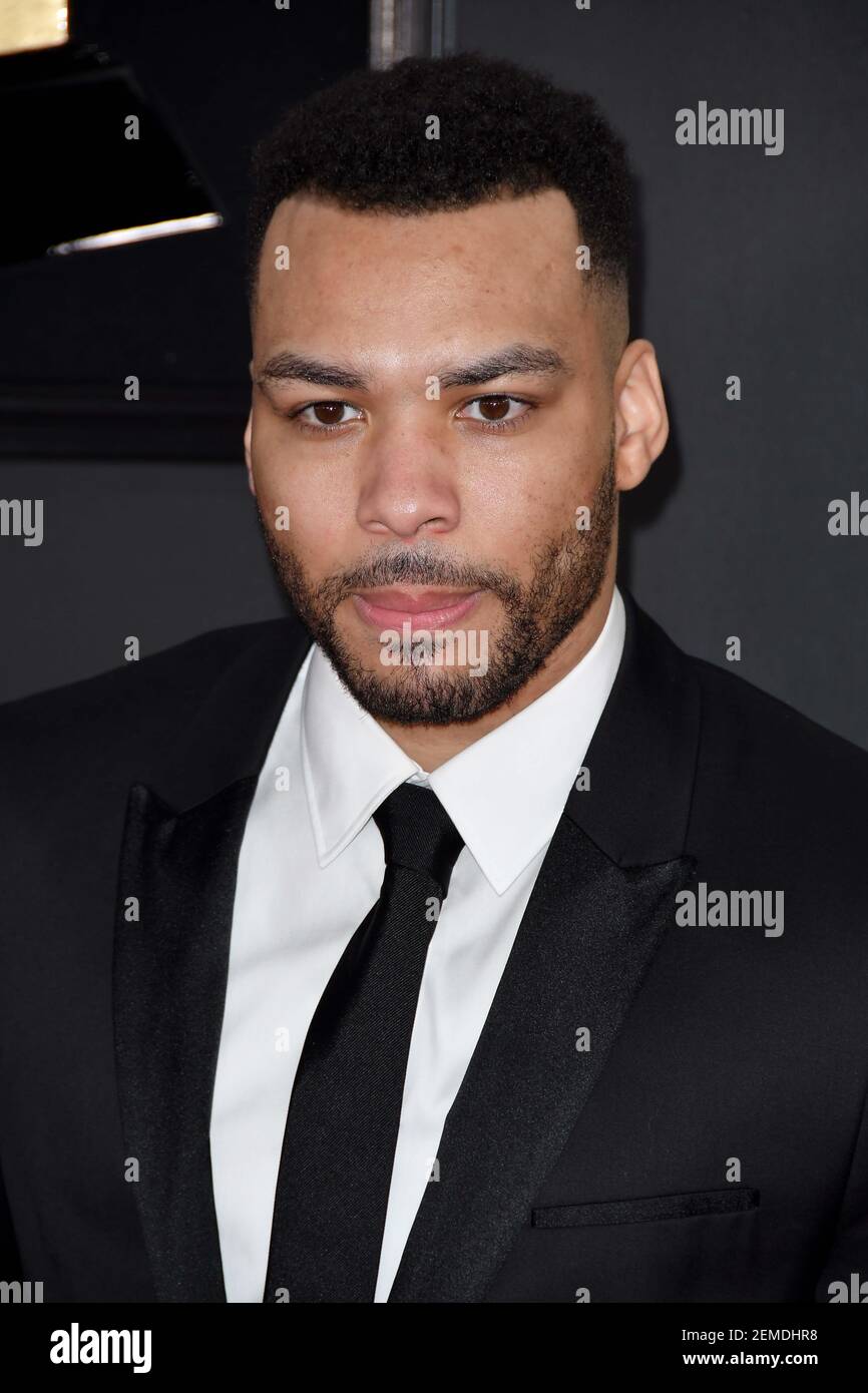 Evan LaRay arrives at the 61st Annual Grammy Awards red carpet at the ...