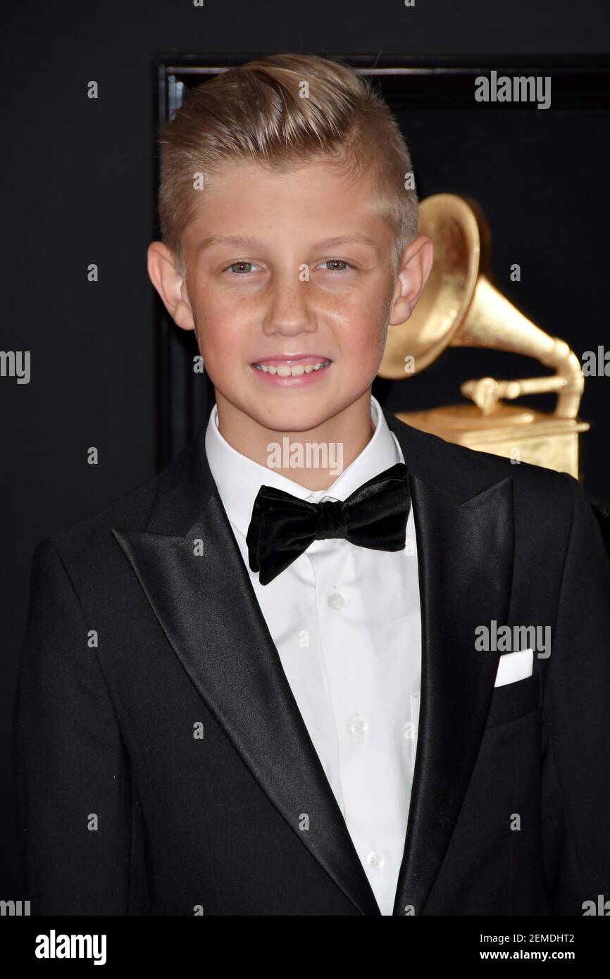 Stefan Benz arrives at the 61st Annual Grammy Awards red carpet at the ...