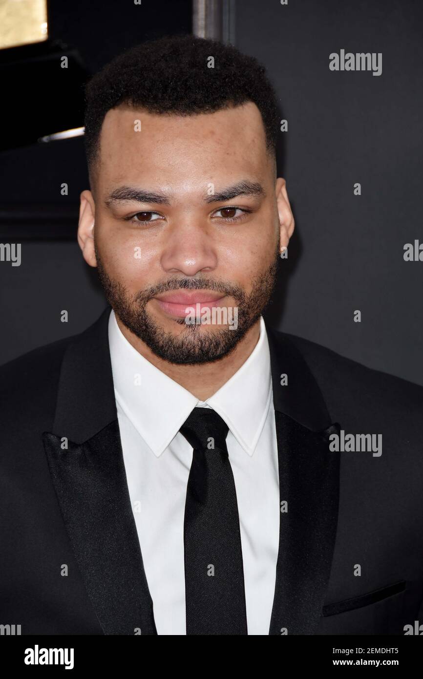 Evan LaRay arrives at the 61st Annual Grammy Awards red carpet at the ...