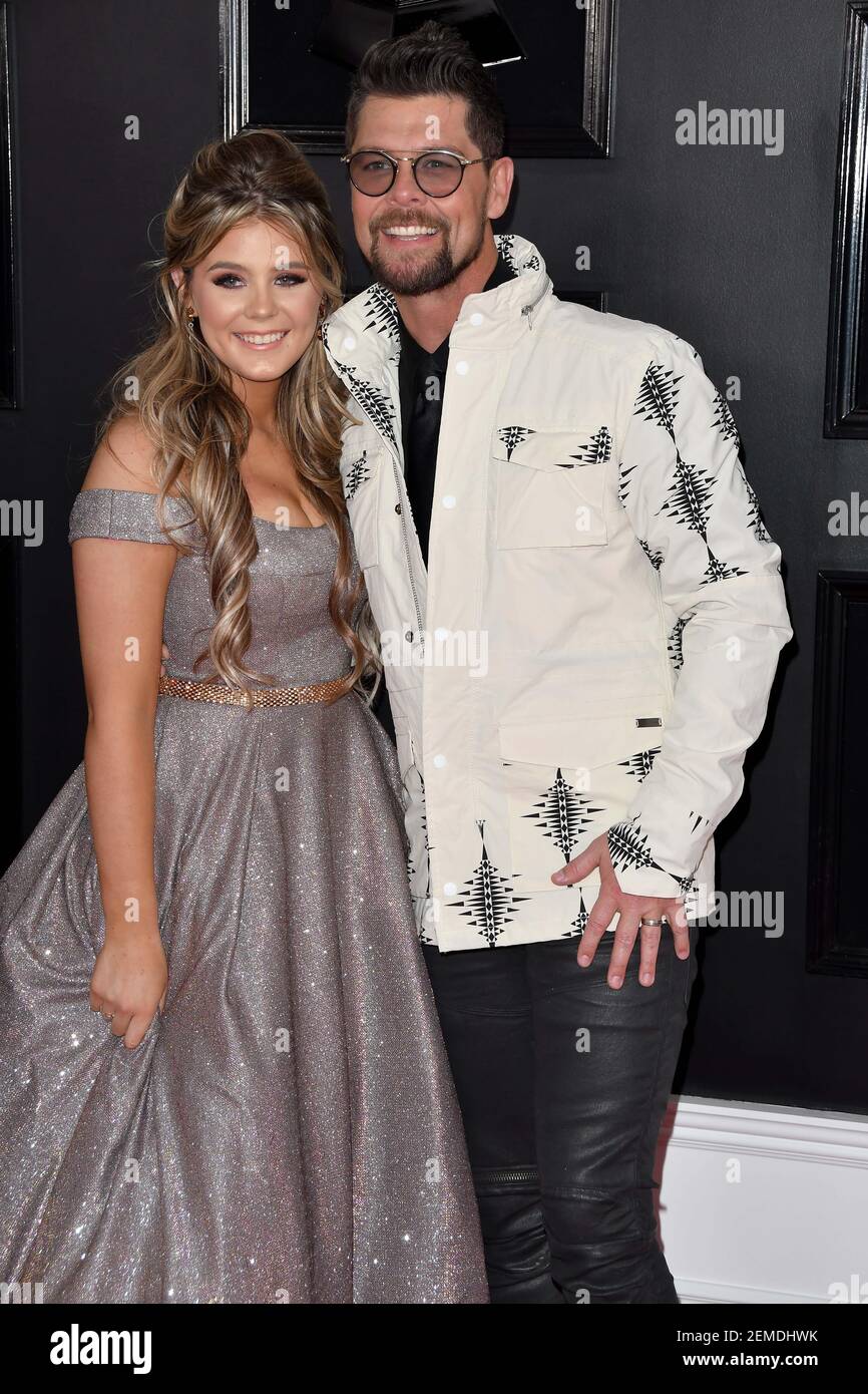 Ashleigh Taylor Crabb and Jason Crabb arrives at the 61st Annual Grammy ...