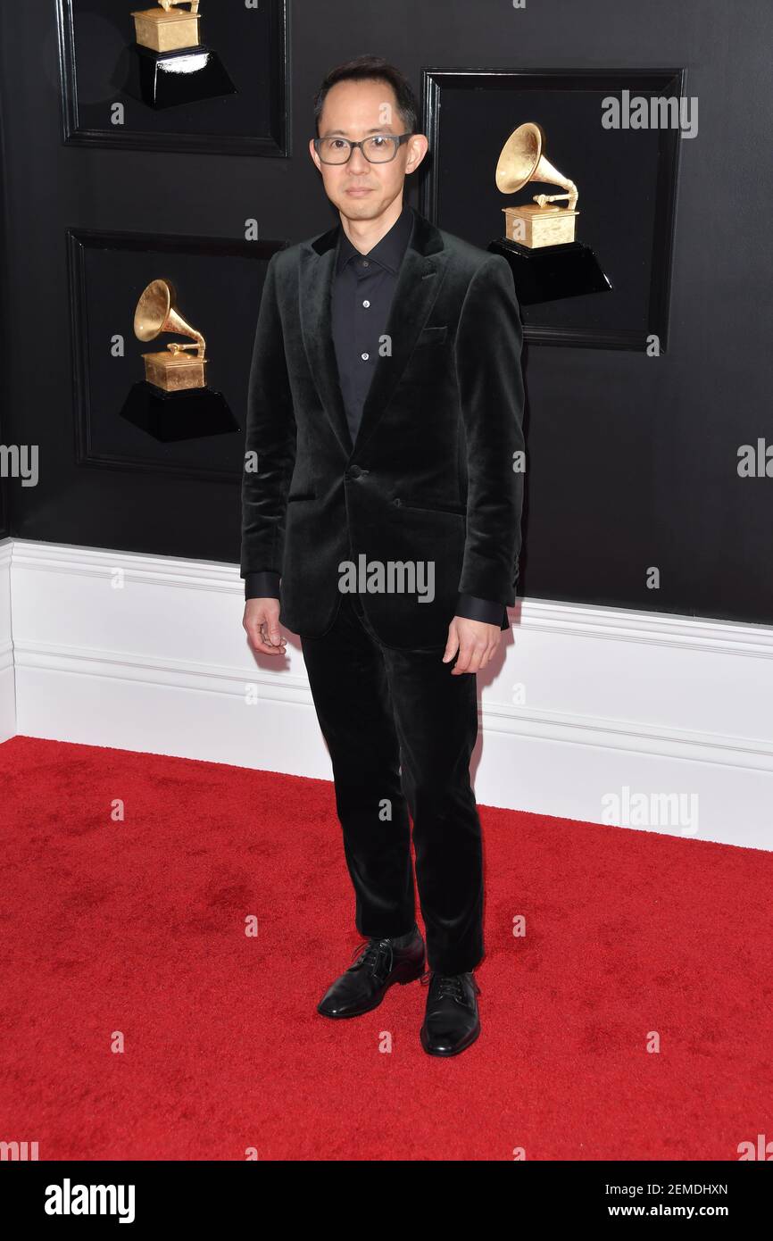 Glen Nakasako arrives at the 61st Annual Grammy Awards red carpet at ...
