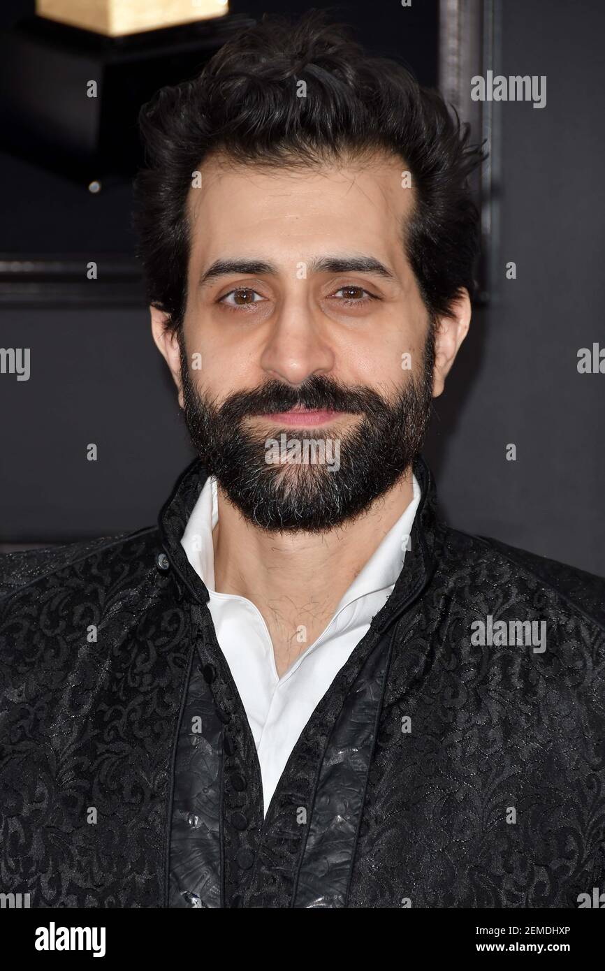 Karim Sulnamu arrives at the 61st Annual Grammy Awards red carpet at ...