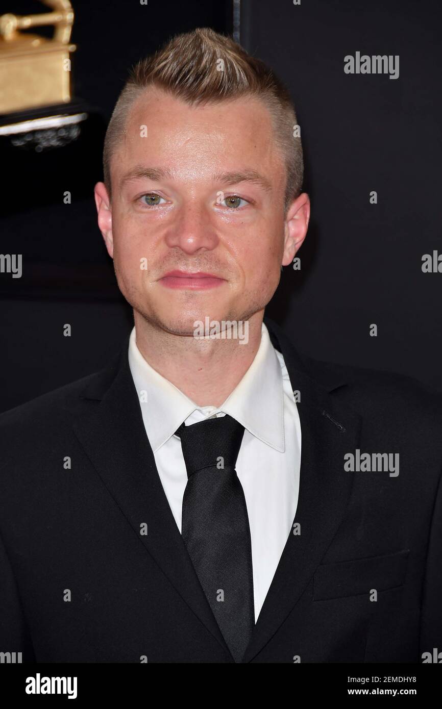 Chris Galland arrives at the 61st Annual Grammy Awards red carpet at ...