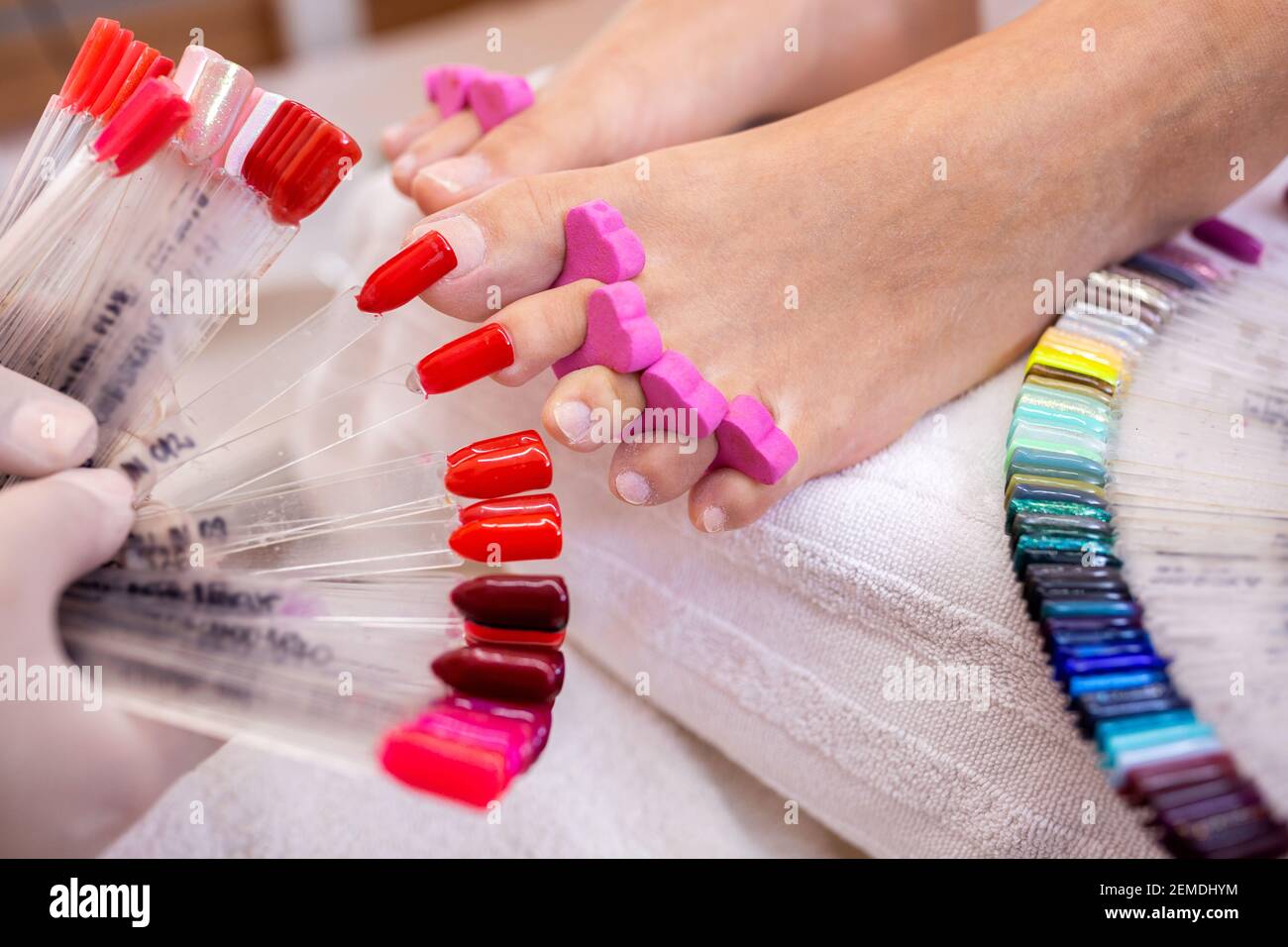 Choosing an ideal color for toe nails from, nail color palette ...