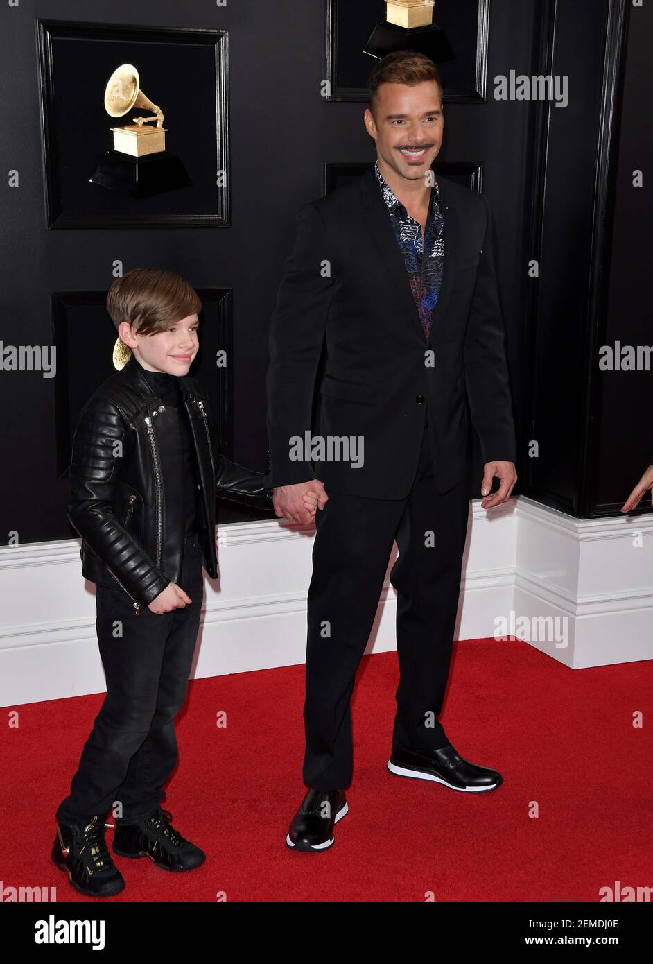 Ricky Martin arrives at the 61st Annual Grammy Awards red carpet at the ...