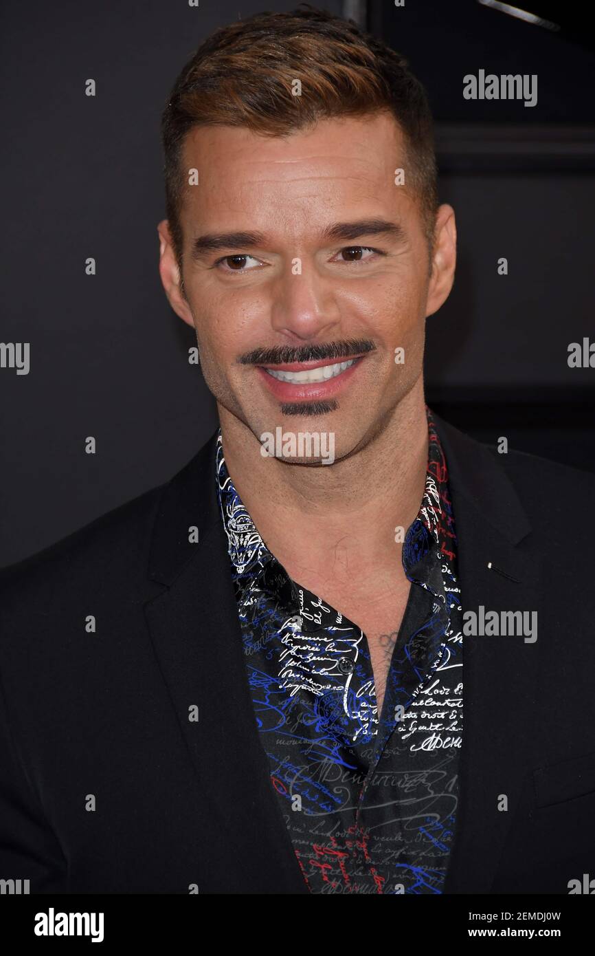 Ricky Martin arrives at the 61st Annual Grammy Awards red carpet at the ...