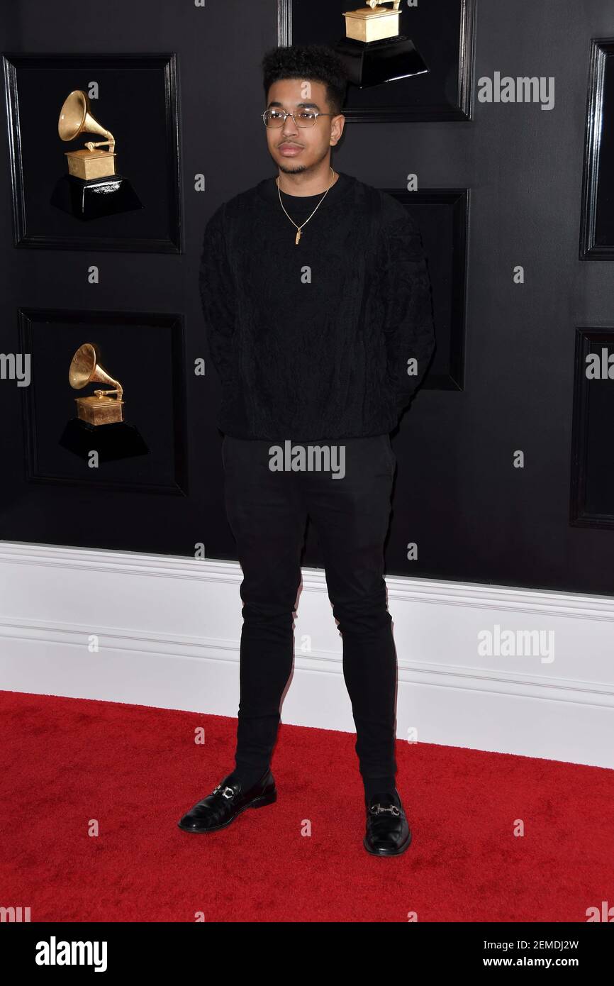 Teddy Walton arrives at the 61st Annual Grammy Awards red carpet at the ...