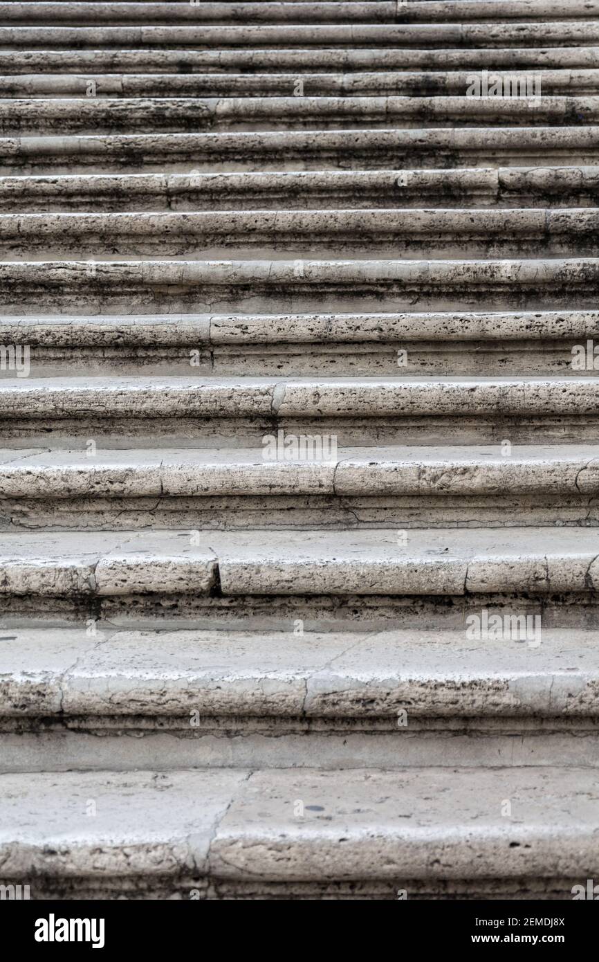 Old travertine steps, ancient city Stock Photo - Alamy