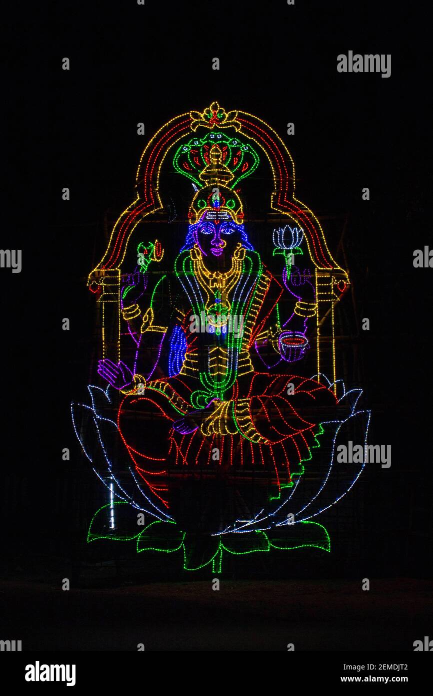 Hinduism Religion Wall Painting God Ganesha High Resolution Stock ...