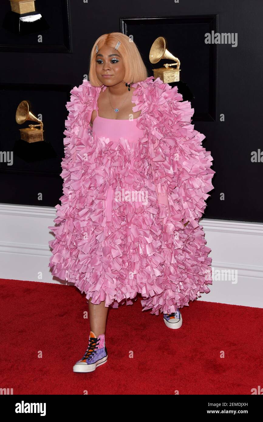 Tayla Parx arrives at the 61st Annual Grammy Awards red carpet at the ...