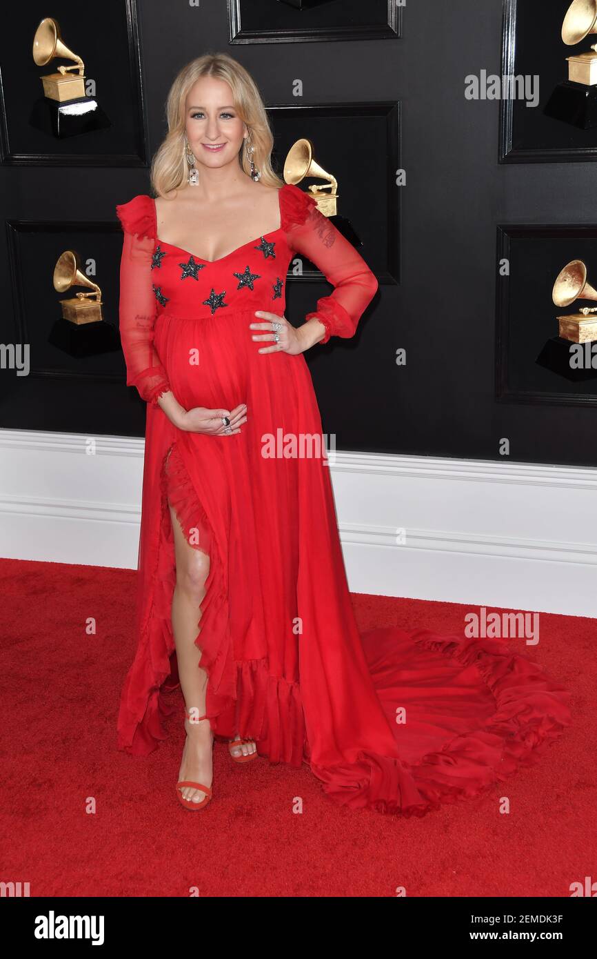 Margo Price arrives at the 61st Annual Grammy Awards red carpet at the ...