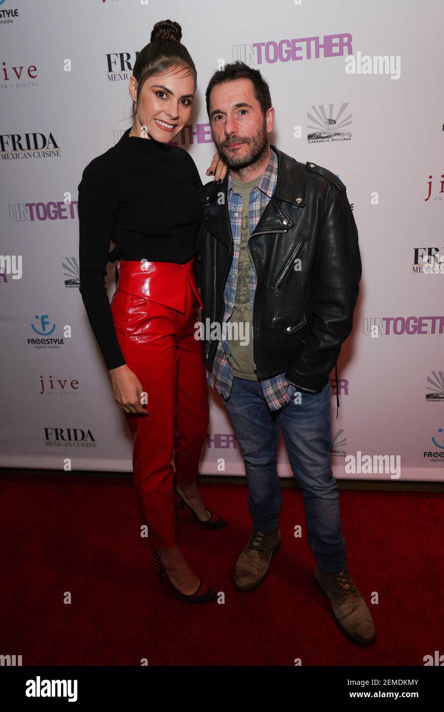 Elena Ghenoiu and Luke Daniels at Los Angeles Premiere Of 'Untogether ...