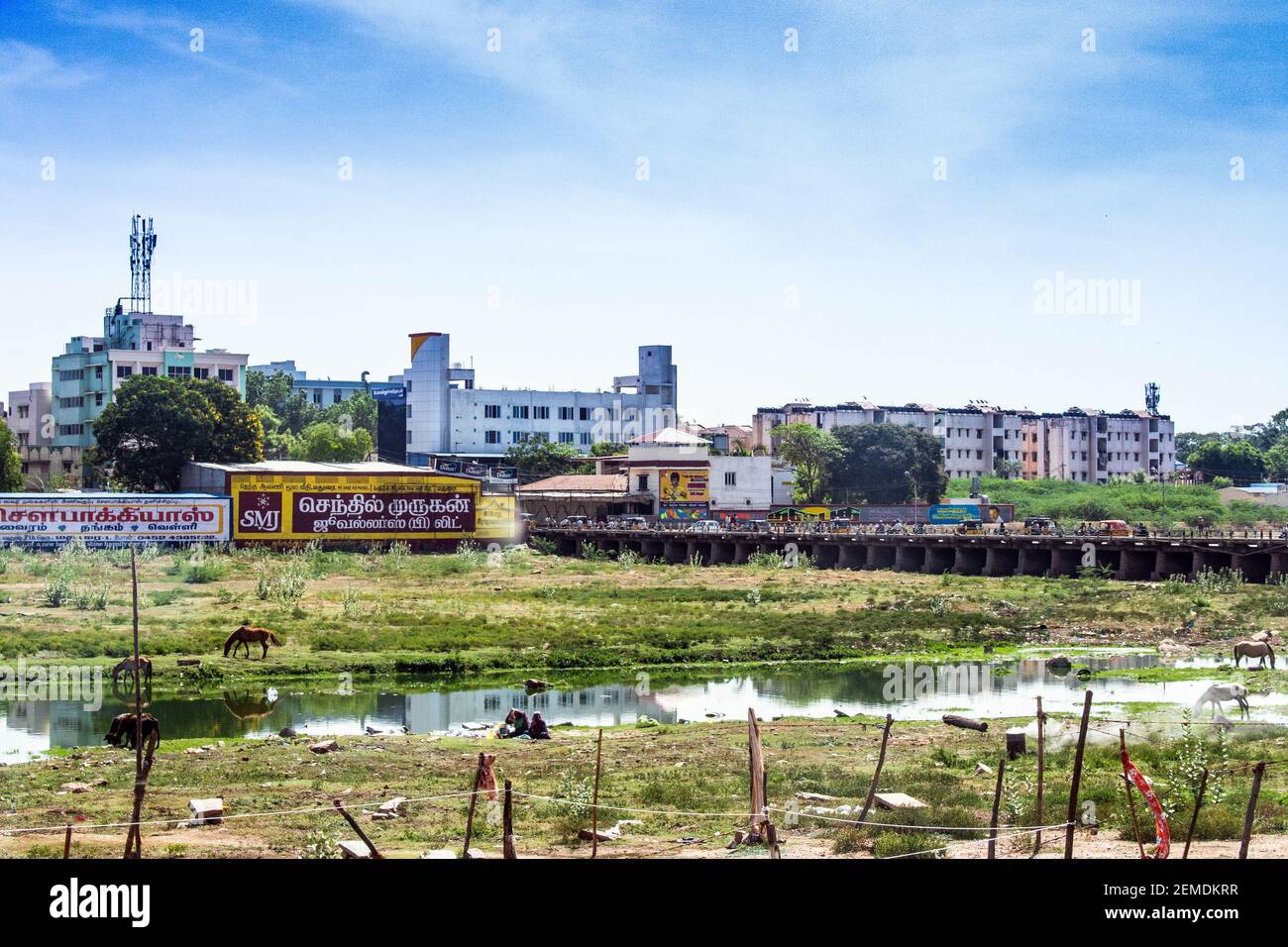 Rameswaram aerial hi-res stock photography and images - Alamy